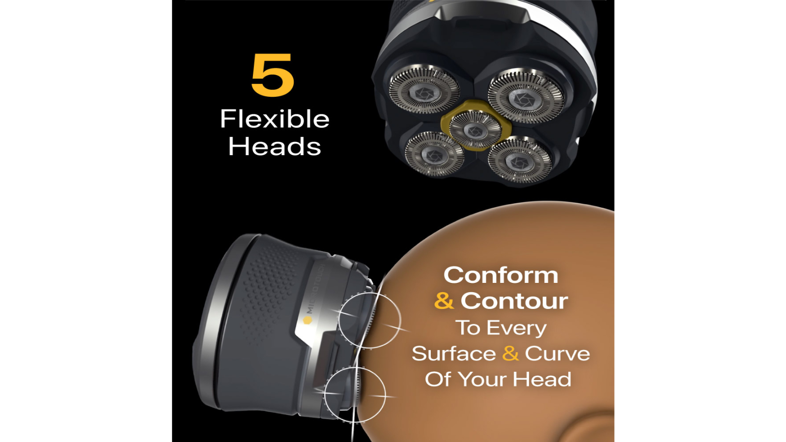 As Seen on TV MicroTouch Titanium Head Shaver | Harvey Norman