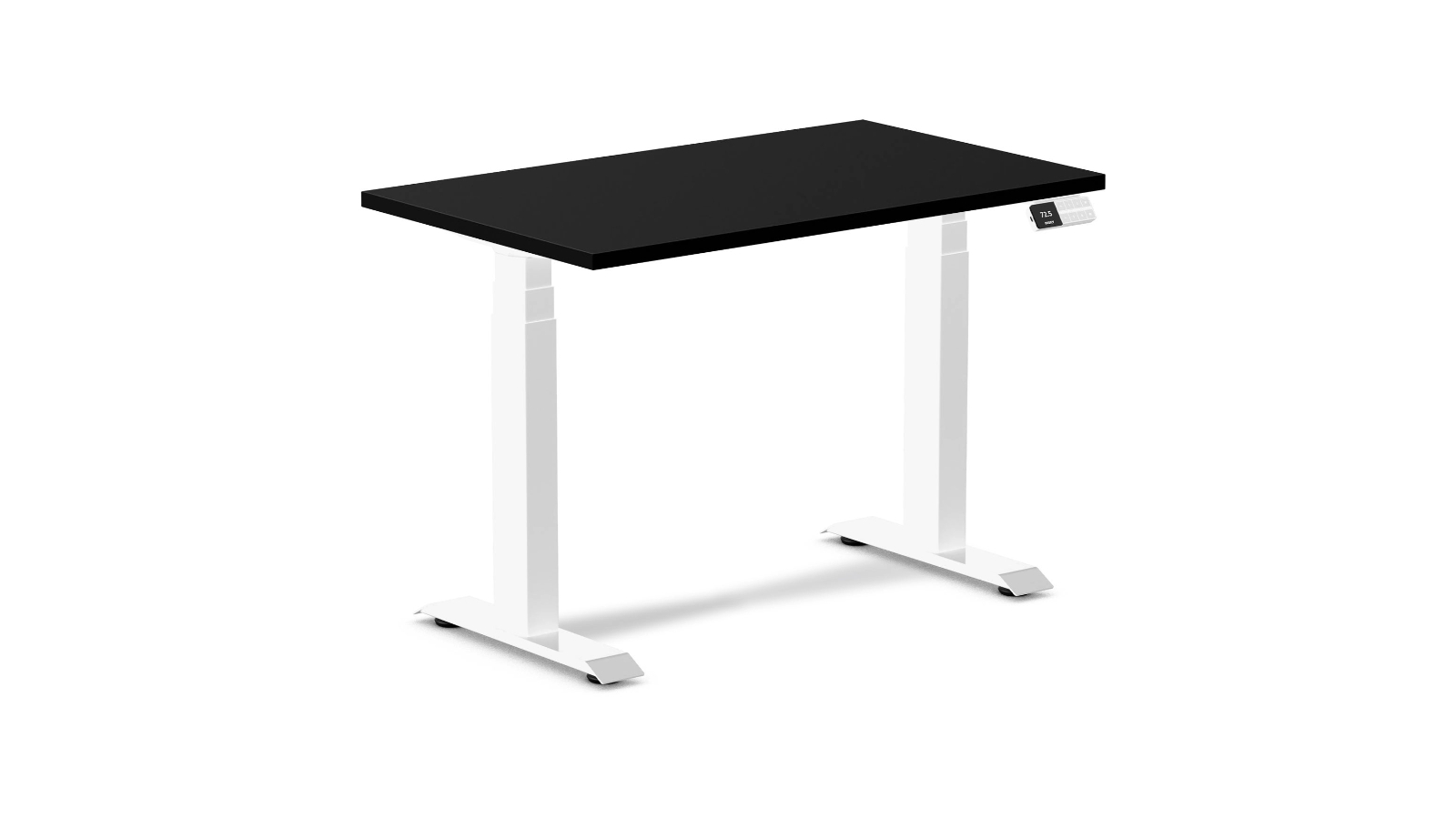 Desky Black/White Dual Mini Sit Stand Desk - 100 x 60cm | Harvey Norman