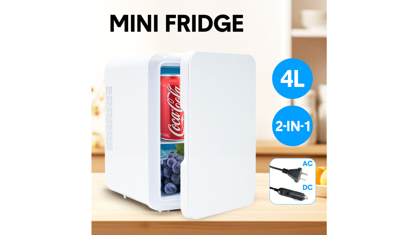 Yarra Supply Portable 12V Car Mini Fridge for Cosmetic Drink - 4L ...