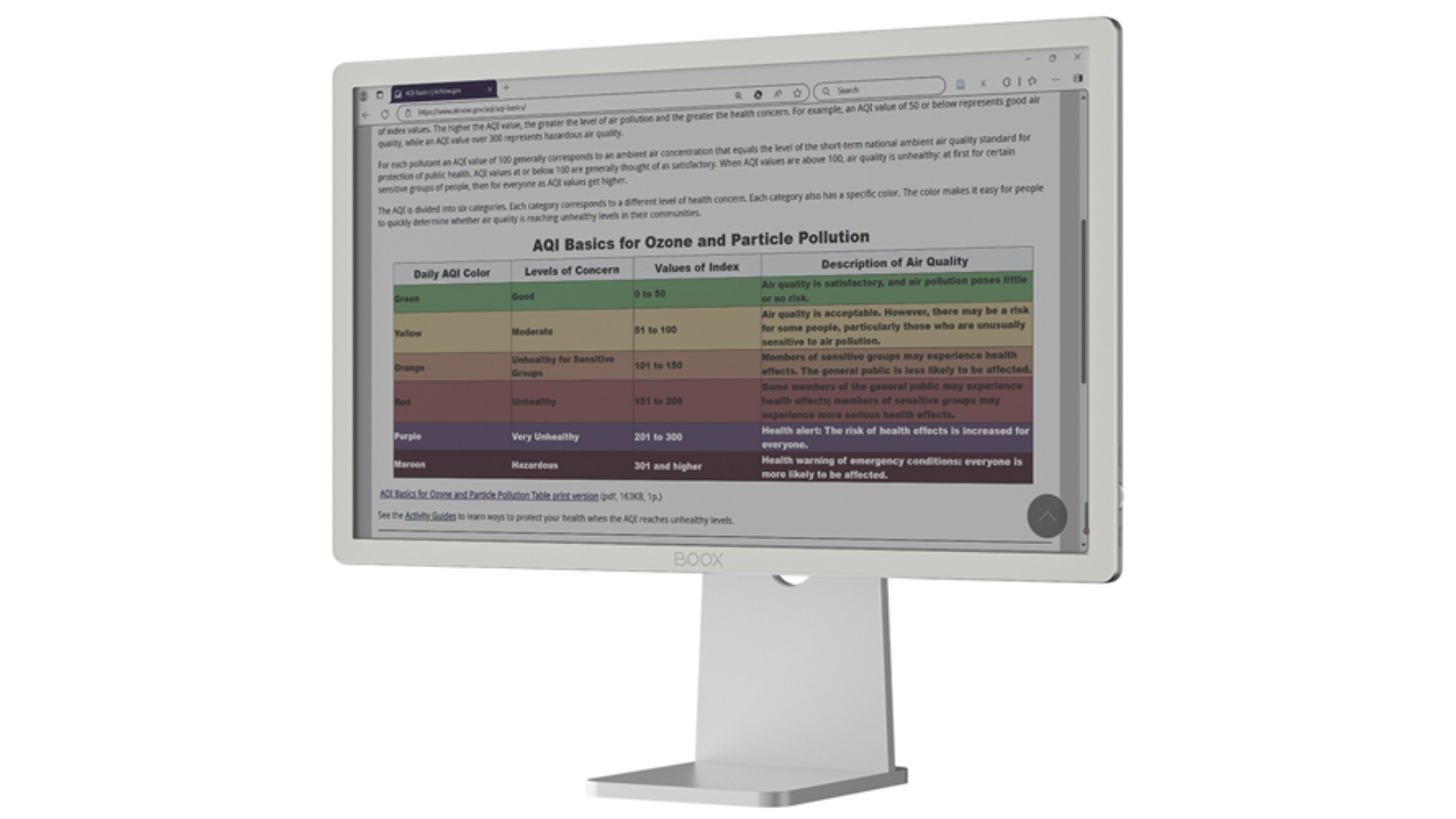 Onyx Boox Mira Pro Color E-Ink Monitor - 25.3inch | Harvey Norman
