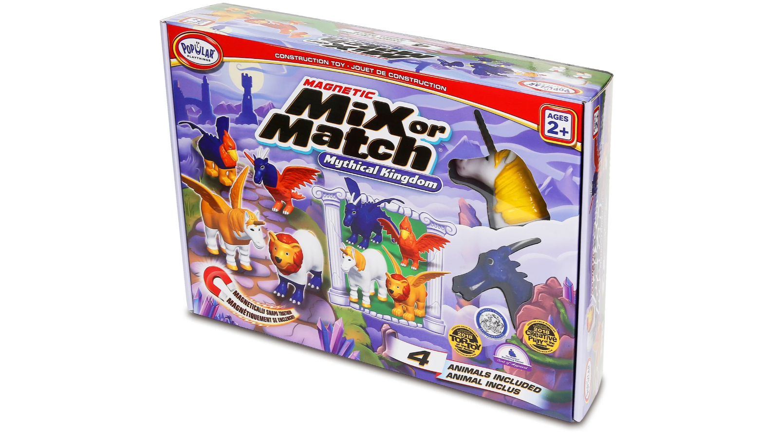 Popular Playthings Mix or Match Animals Mythical Kingdom Construction Set | Harvey Norman
