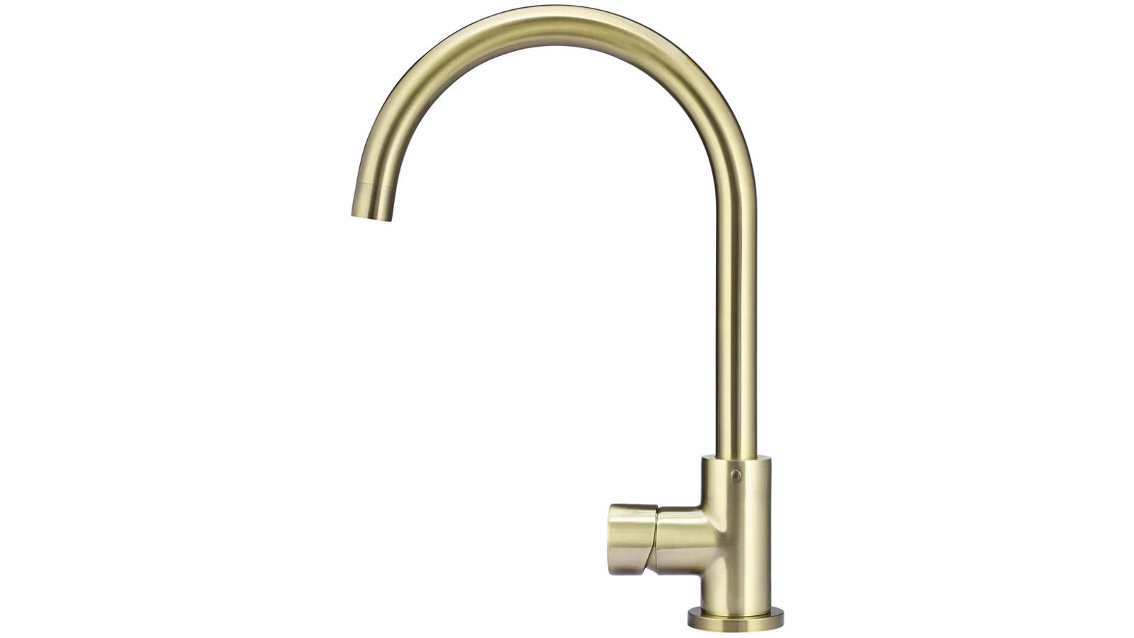 Meir Pinless Round Gooseneck Kitchen Mixer Tap - Tiger Bronze | Harvey ...