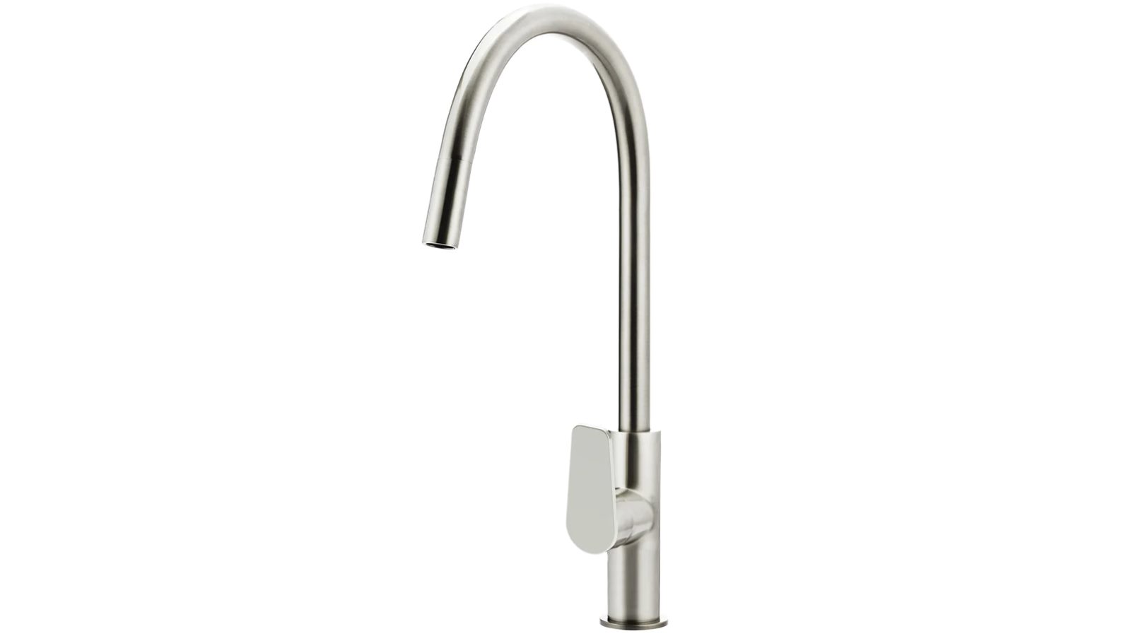 Meir Paddle Round Piccola Pull Out Kitchen Mixer Tap - Brushed Nickel ...