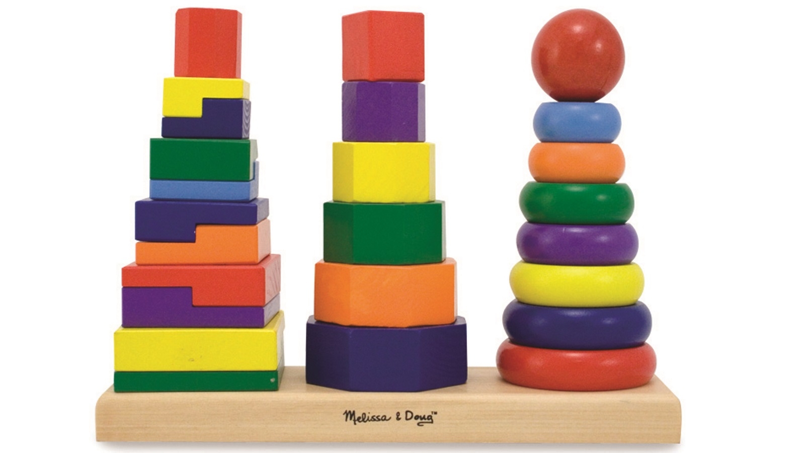 Melissa and Doug Geometric Stacker | Harvey Norman