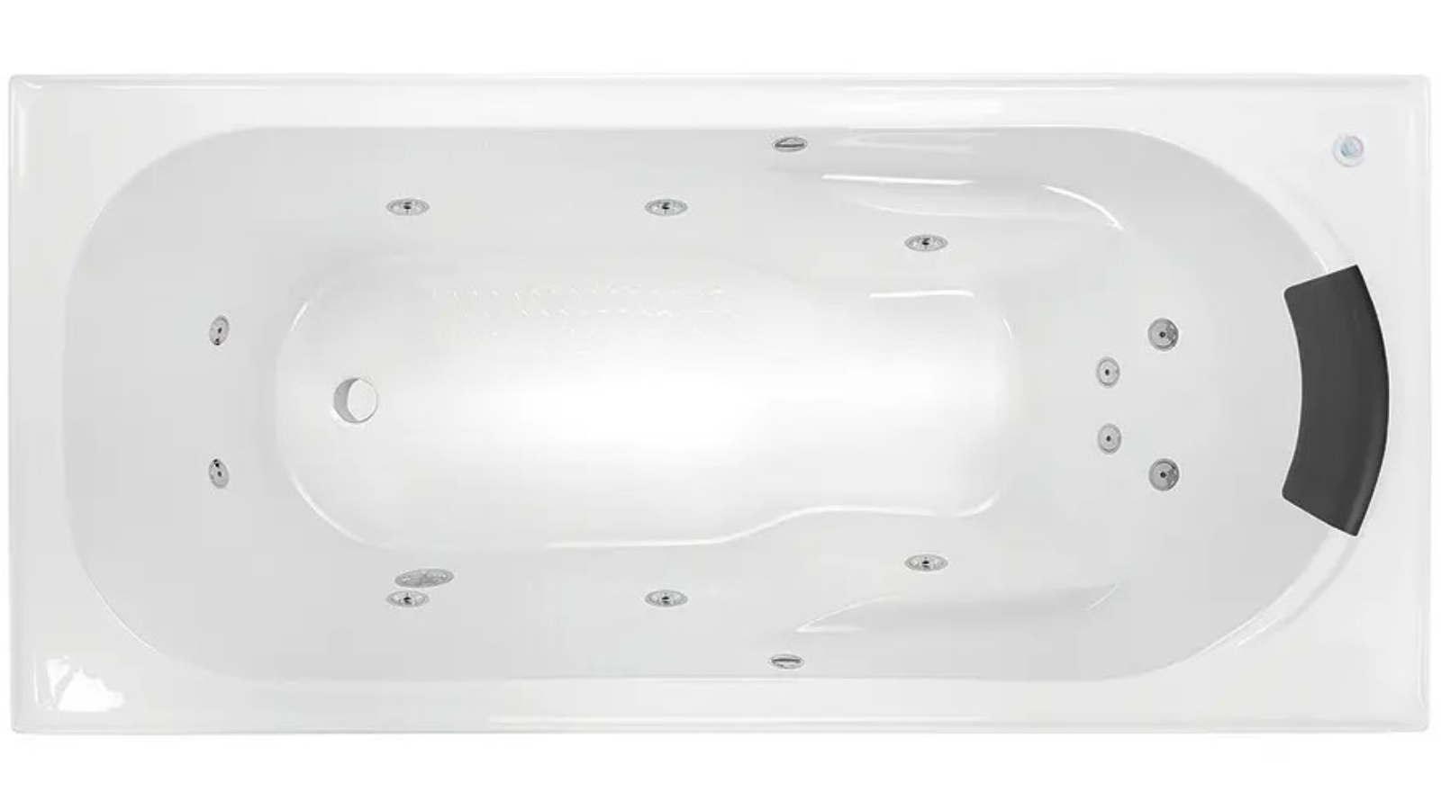 Decina Modena 1785 Contour 12-Jet Spa Bath - Gloss White | Harvey Norman