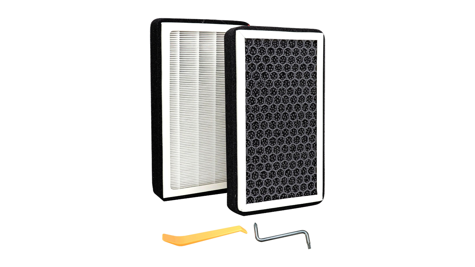 X-CAR Pack of 2 Air Filter HEPA with Activated Carbon Charcoal for ...