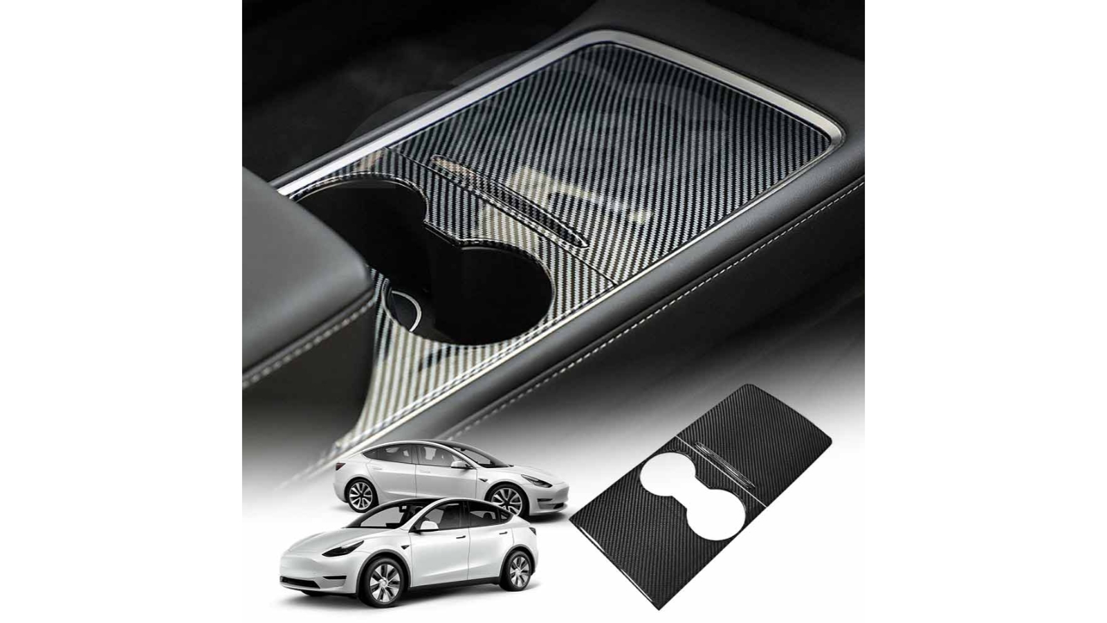 X-Car Centre Console Panel For Tesla Model Y / Model 3 2017-2022 Carbon ...