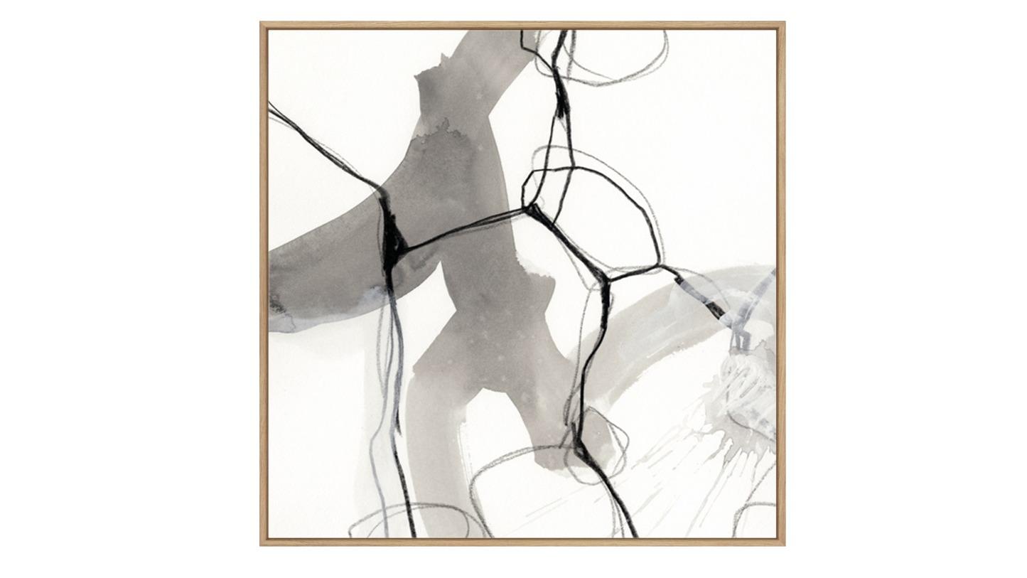 La Grolla Modulate I Natural Gallery Wall Art - 87 x 87cm | Harvey Norman