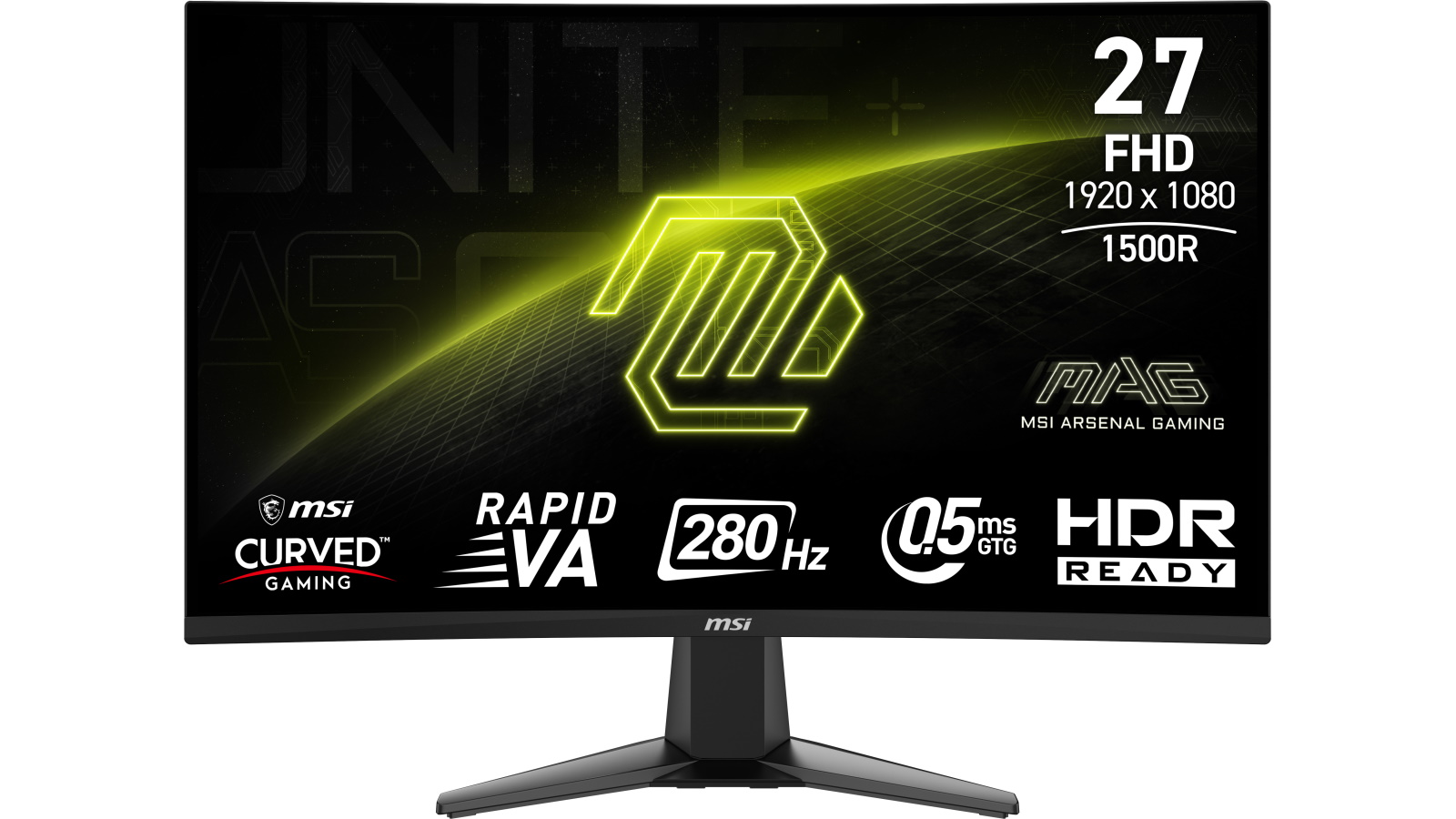 MSI MAG 276CXF 27-inch FHD 280Hz Curved Gaming Monitor | Harvey Norman