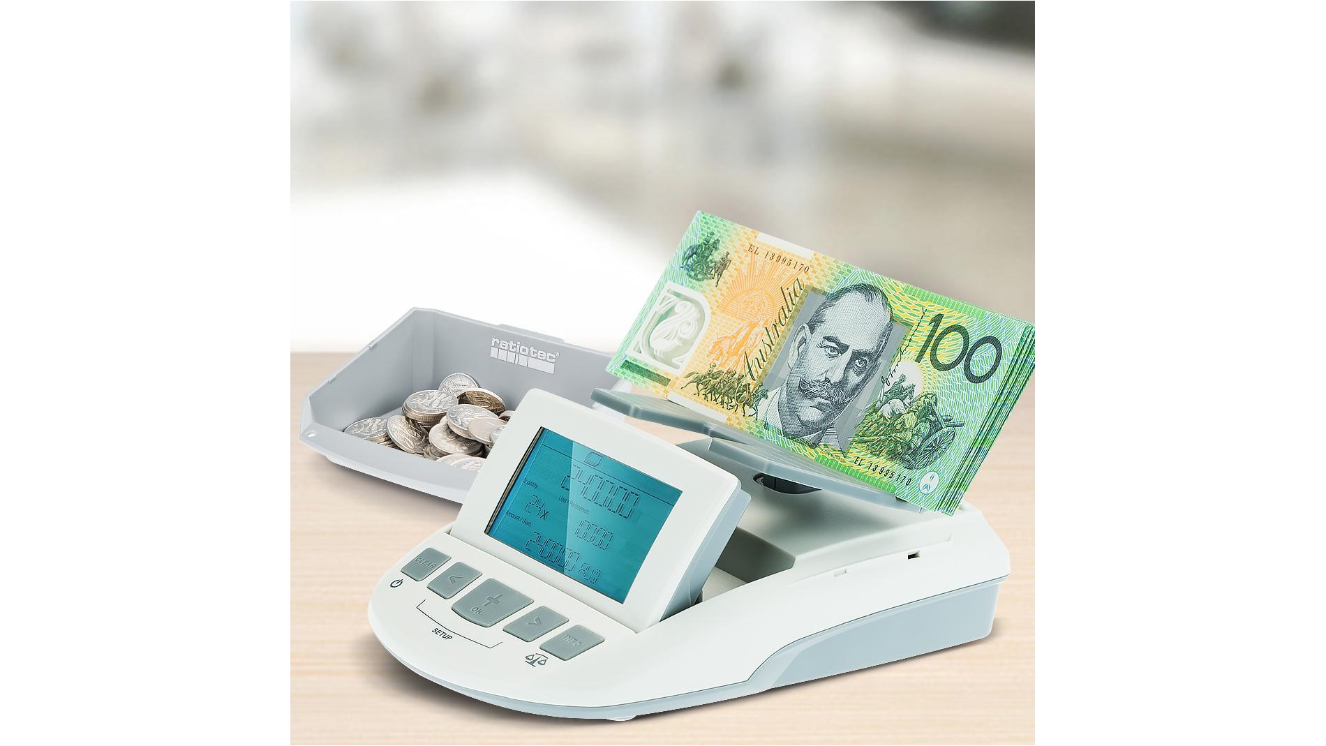 Money Scale Coin Counter Bank Notes RS1000 | Harvey Norman