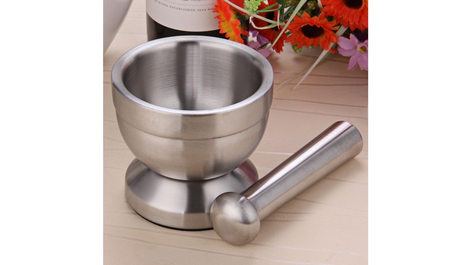 HOD Stainless Steel Mortar and Pestle Manual Herb Grinder | Harvey Norman