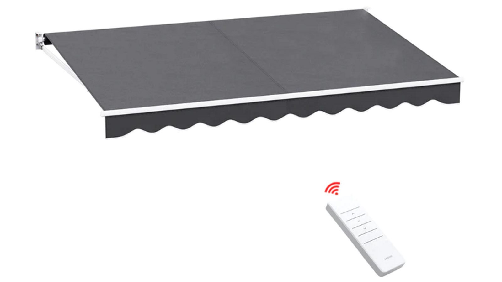 Instahut Retractable 4mx2.5m Folding Arm Awning Motorised Sunshade ...