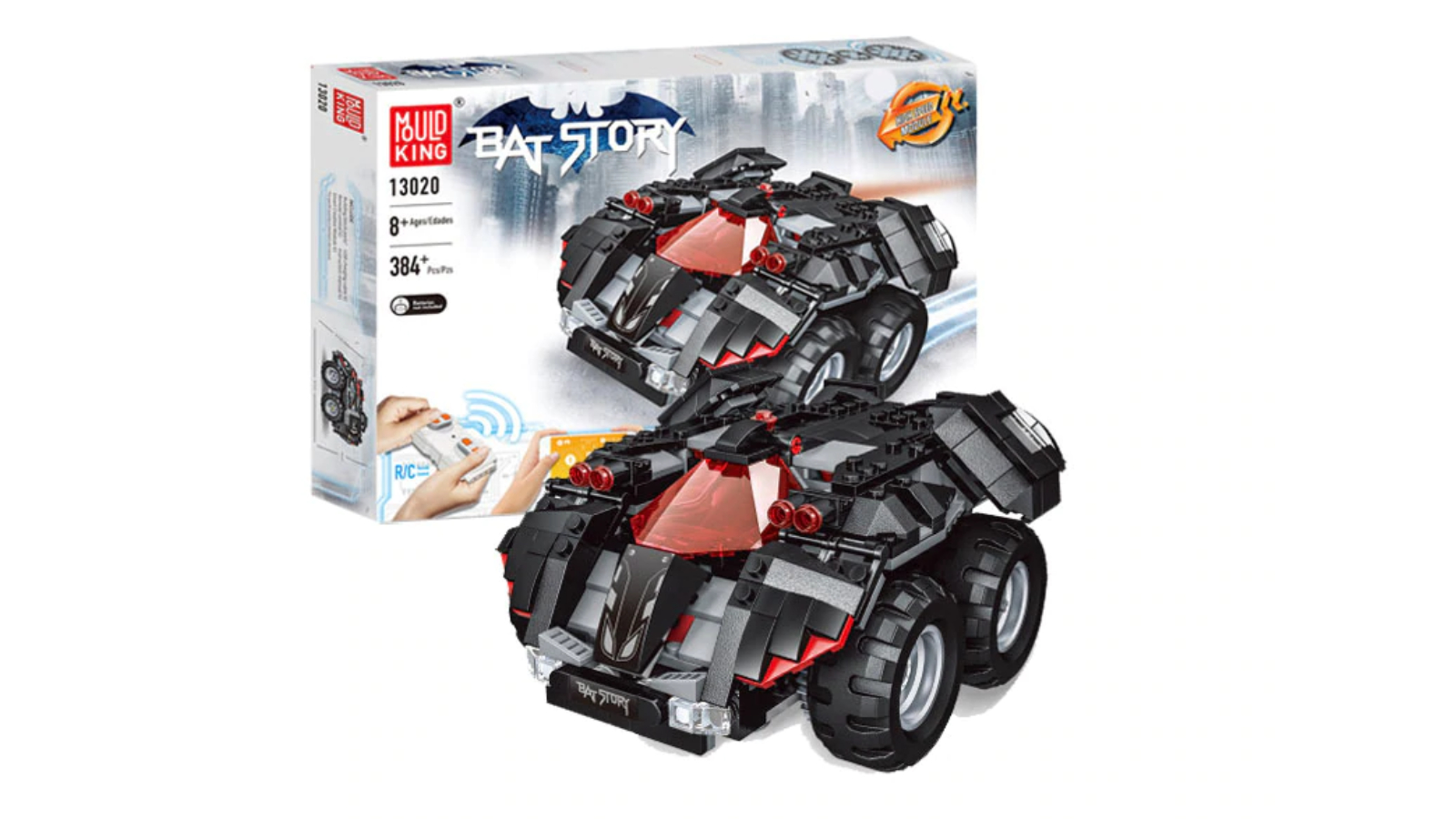 Mould King 384 Piece Remote Control Bat Story Toy | Harvey Norman