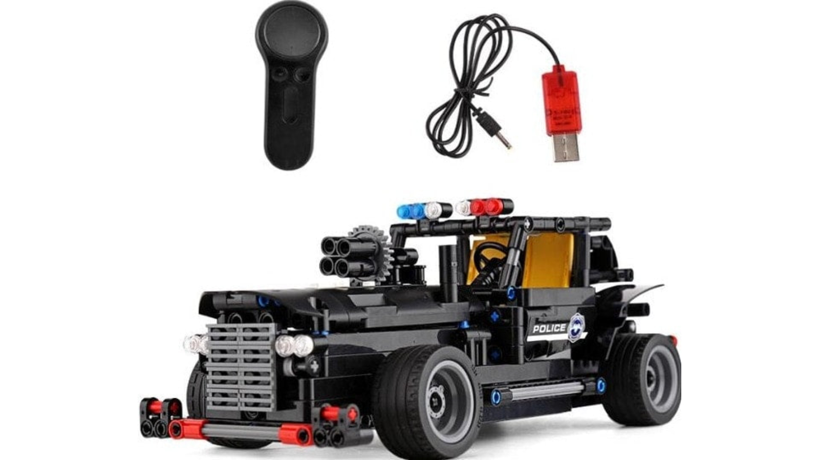 Mould King 3686 Piece 13007 Super Police Car Series with Remote Control ...