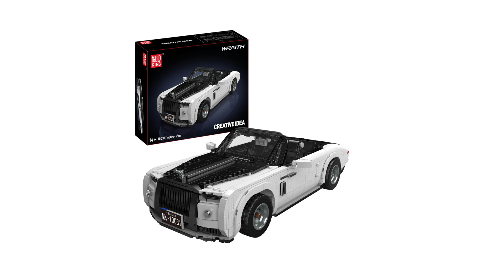 Mould King 1603 Piece Wraith Car Building Block Toy with Motor | Harvey ...