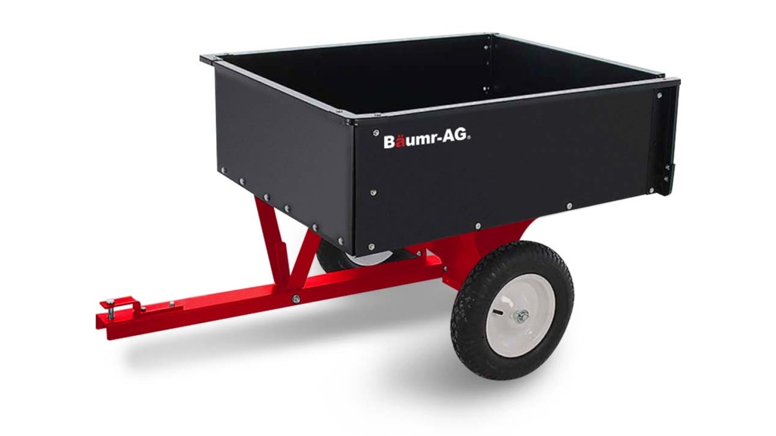 Baumr-AG 270kg Capacity Metal Dump Cart, for Ride on Mower | Harvey Norman