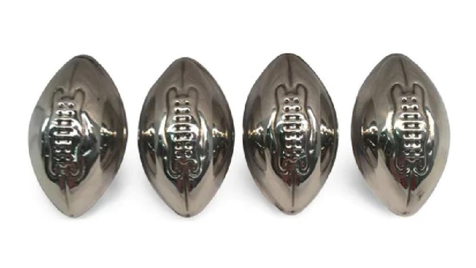 Mens Republic Stainless Steel Football Ice Cube - Set of 4 | Harvey Norman