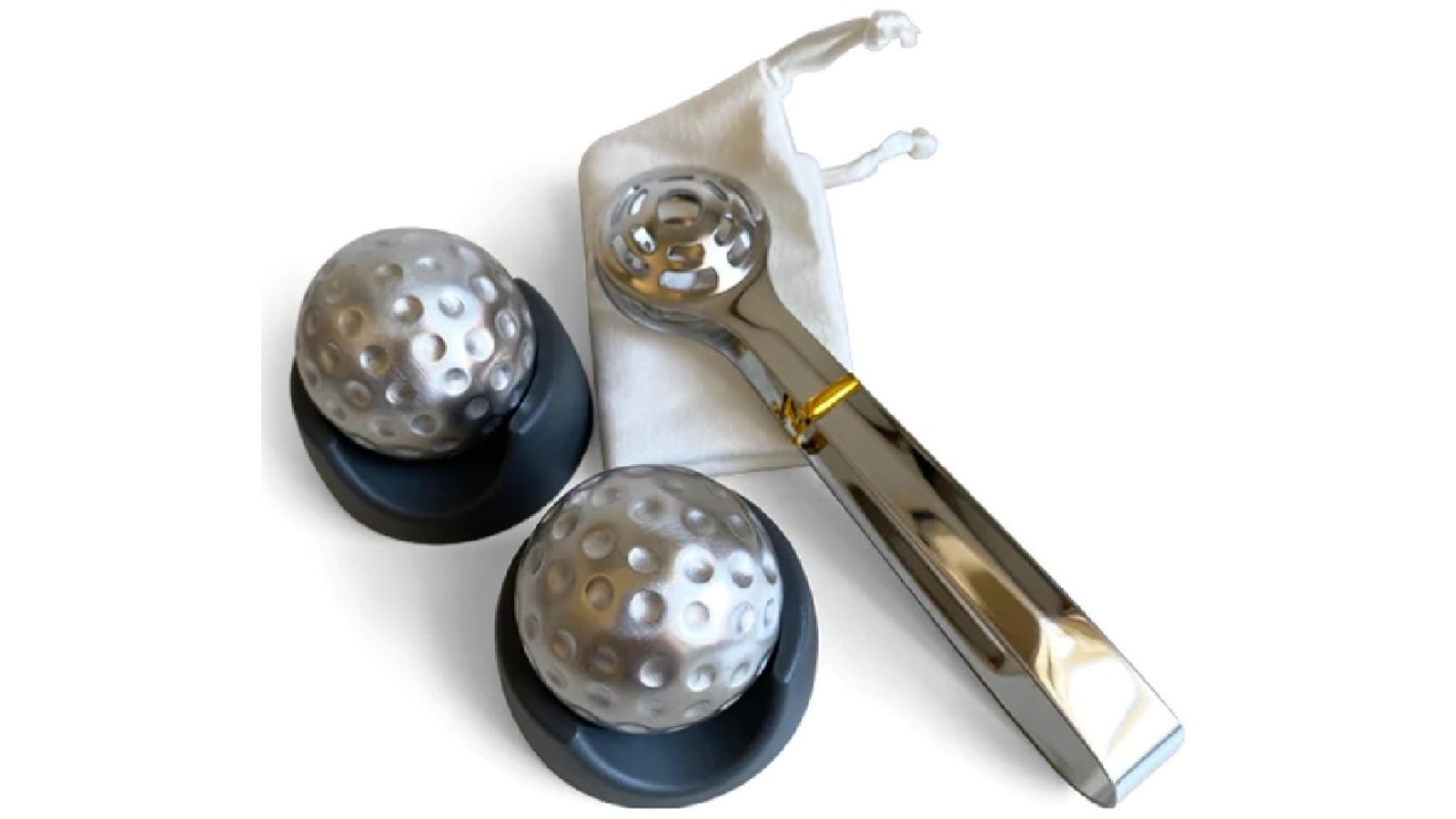 Men's Republic Stainless Steel Golf Ball Ice Cubes - Set of 2 | Harvey ...