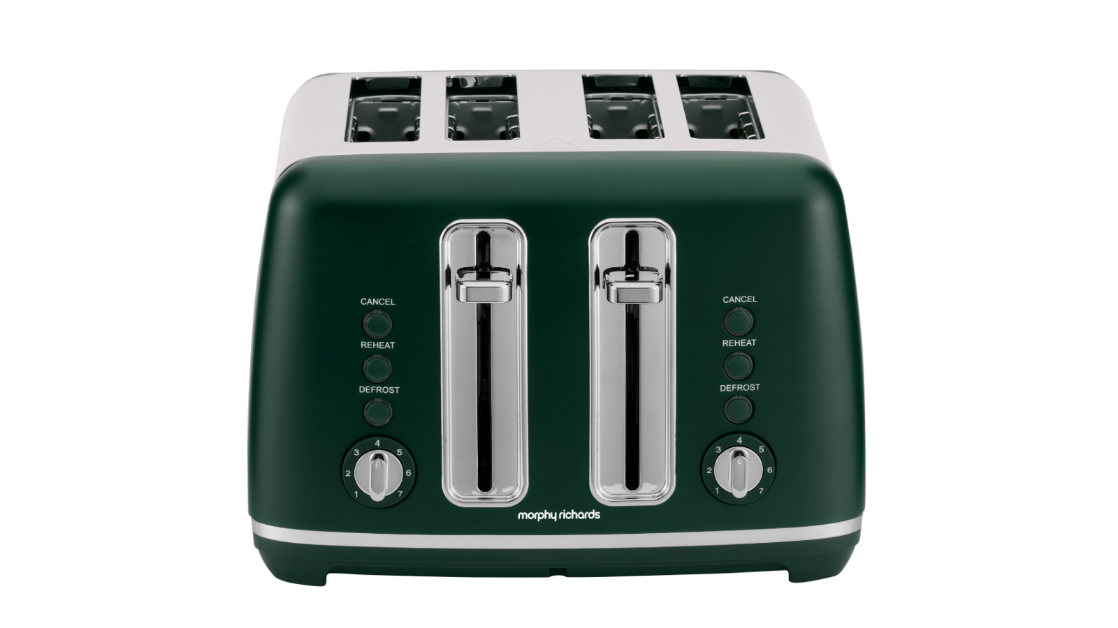 Morphy Richards Ascend Chrome 4 Slice Toaster - Racing Green | Harvey ...