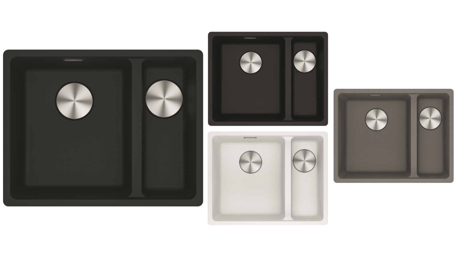 Franke Maris 1 & 1/2 Bowl Topmount Sink with Small Bowl Right ...