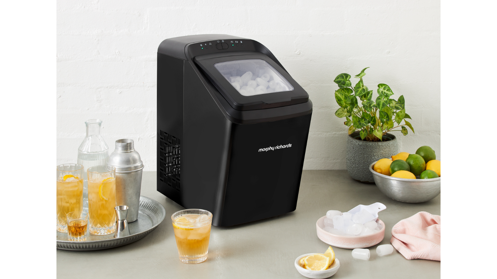 Morphy Richards 15kg Ice Maker - Matte Black | Harvey Norman