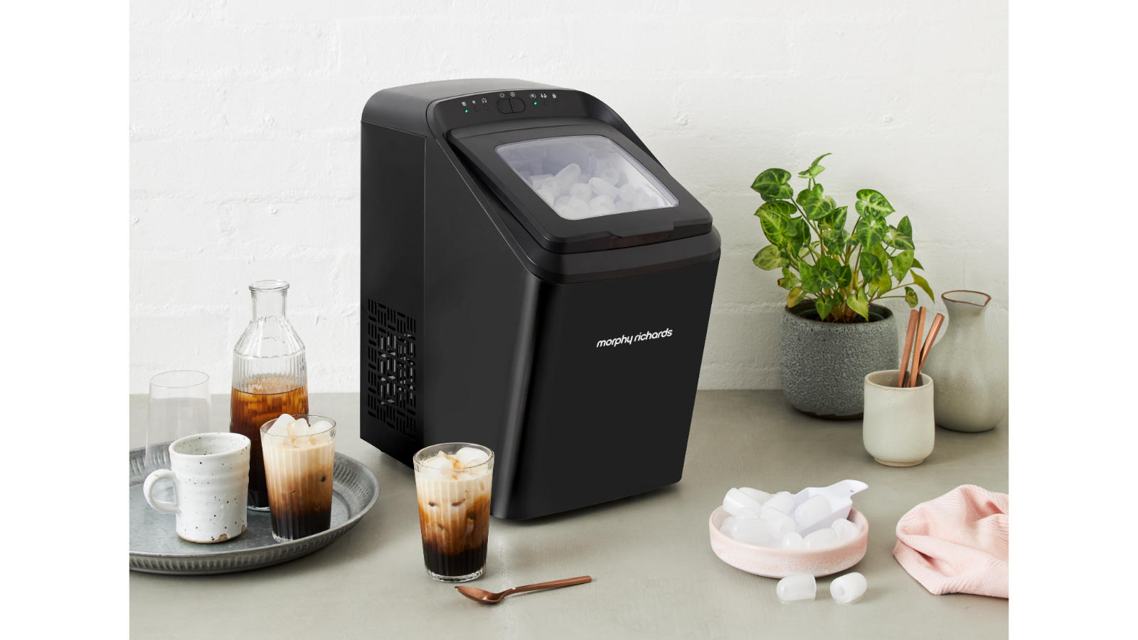 Morphy Richards 15kg Ice Maker - Matte Black | Harvey Norman