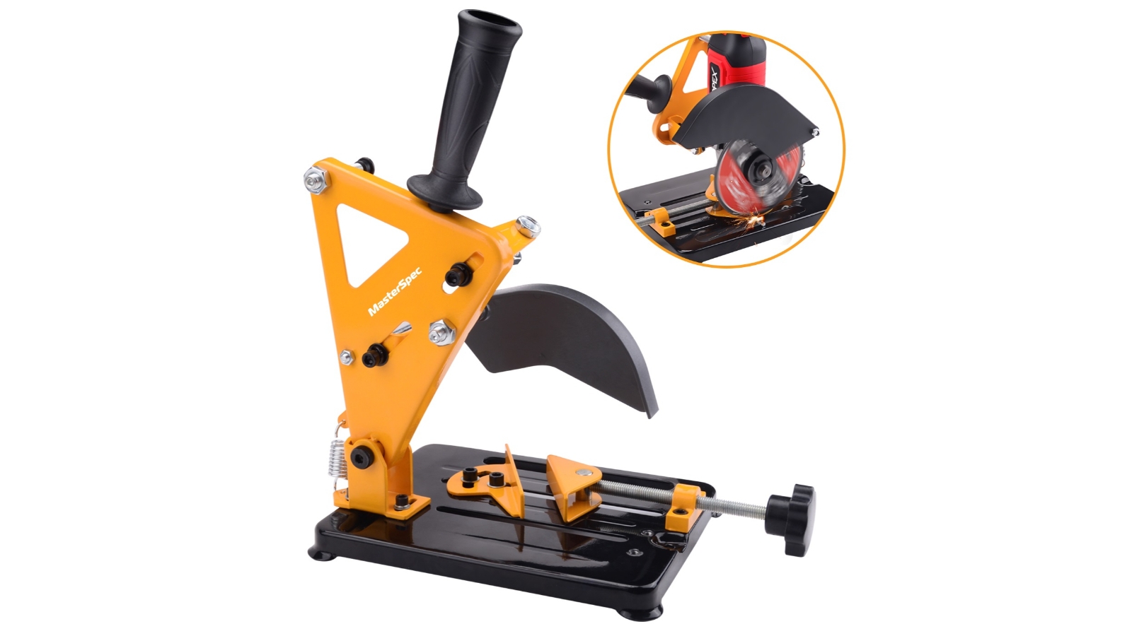 MasterSpec Angle Grinder Stand Holder Bench Support Bracket 100-125mm ...