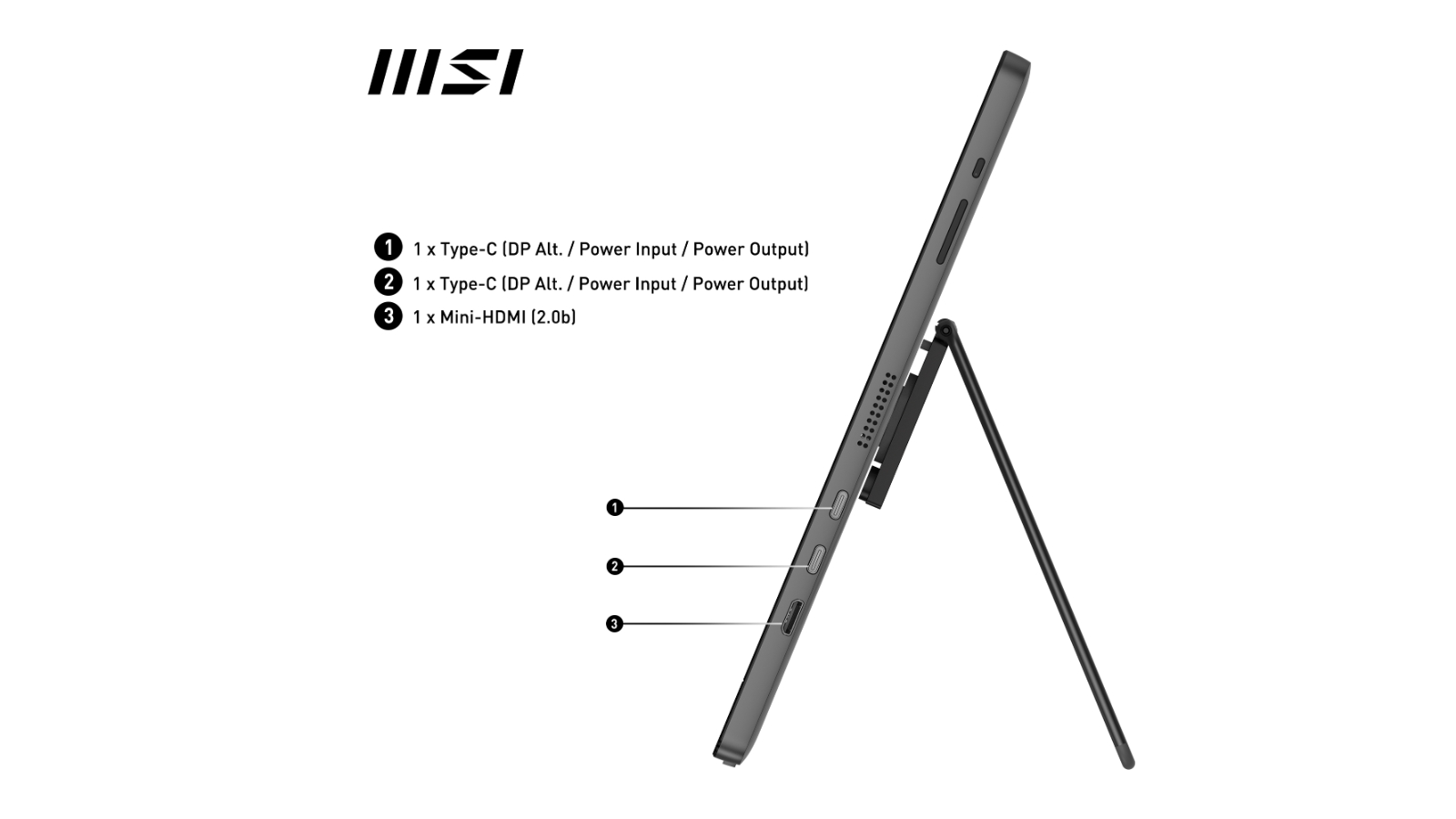 MSI Pro 15.6inch MP161 E2 Portable Monitor | Harvey Norman