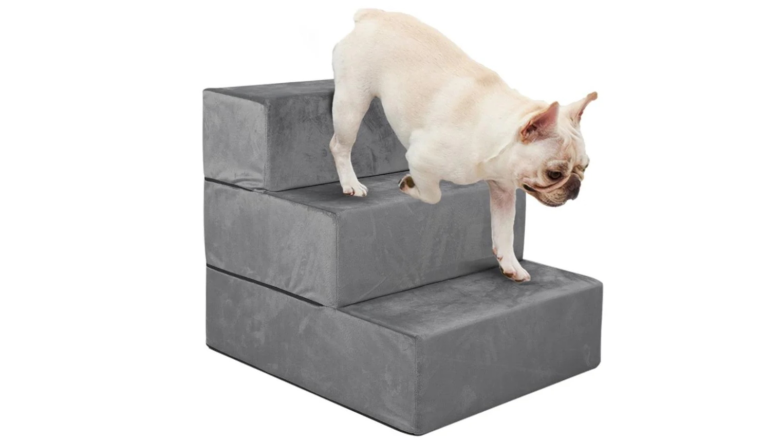PaWz 3 Step Soft Washable Flannel Adjustable Pet Ramp & Stair | Harvey ...