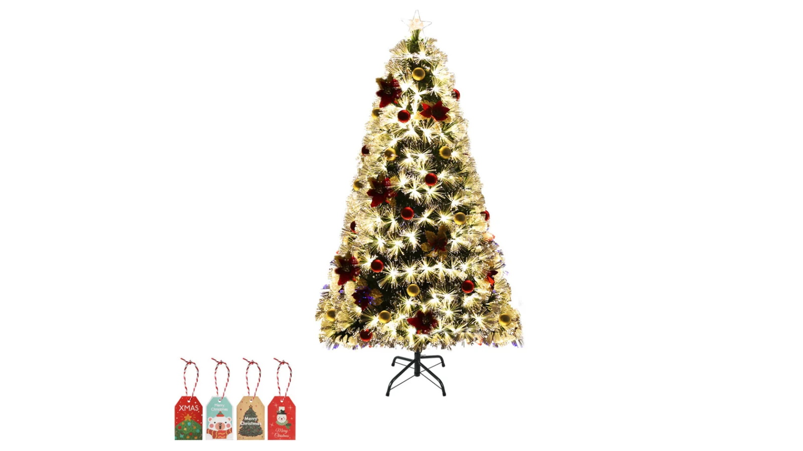 Santaco Fibre Optic Multi-Coloured Christmas Tree - 1.8m | Harvey Norman