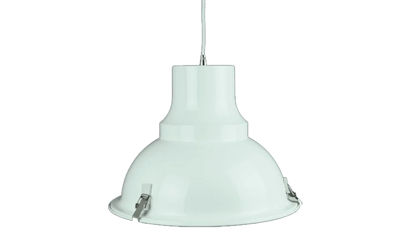Sylvania Lighting White Aldous Industrial Classic Cord Drop Dome ...