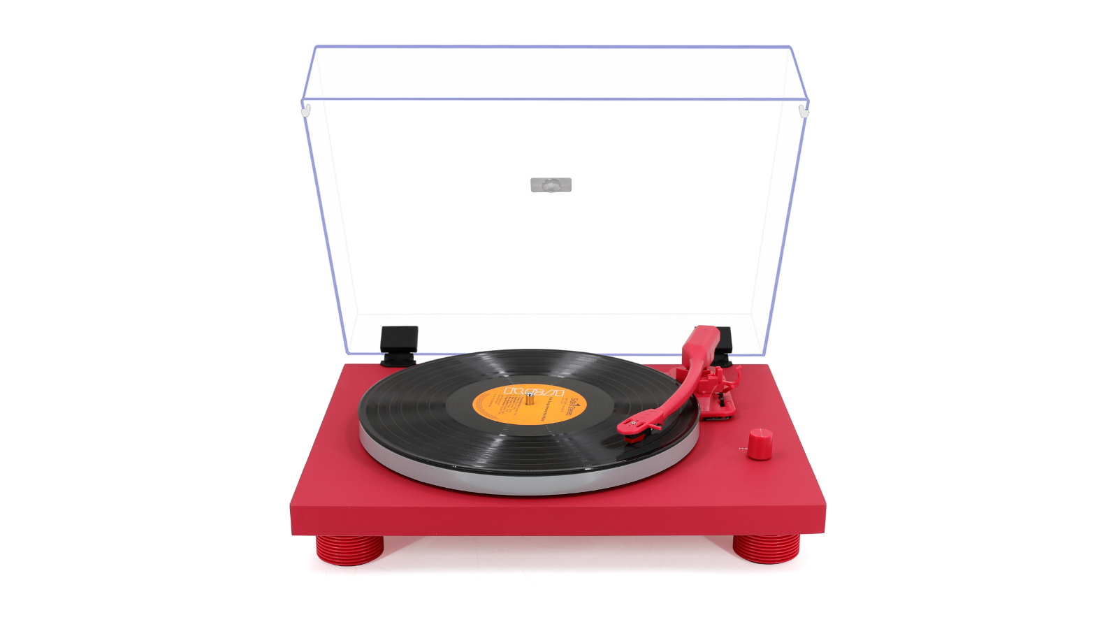 Monster 3-Speed Vinyl Turntable - Red | Harvey Norman