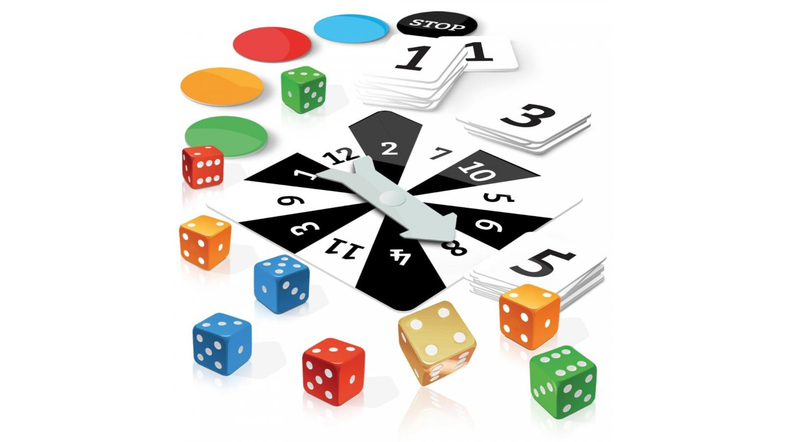 Ludic Nine Dice Quick Calculation Educational Game - 7 year+ | Harvey ...