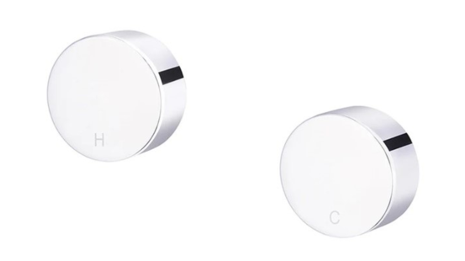 Meir Circular Wall Taps - Chrome | Harvey Norman