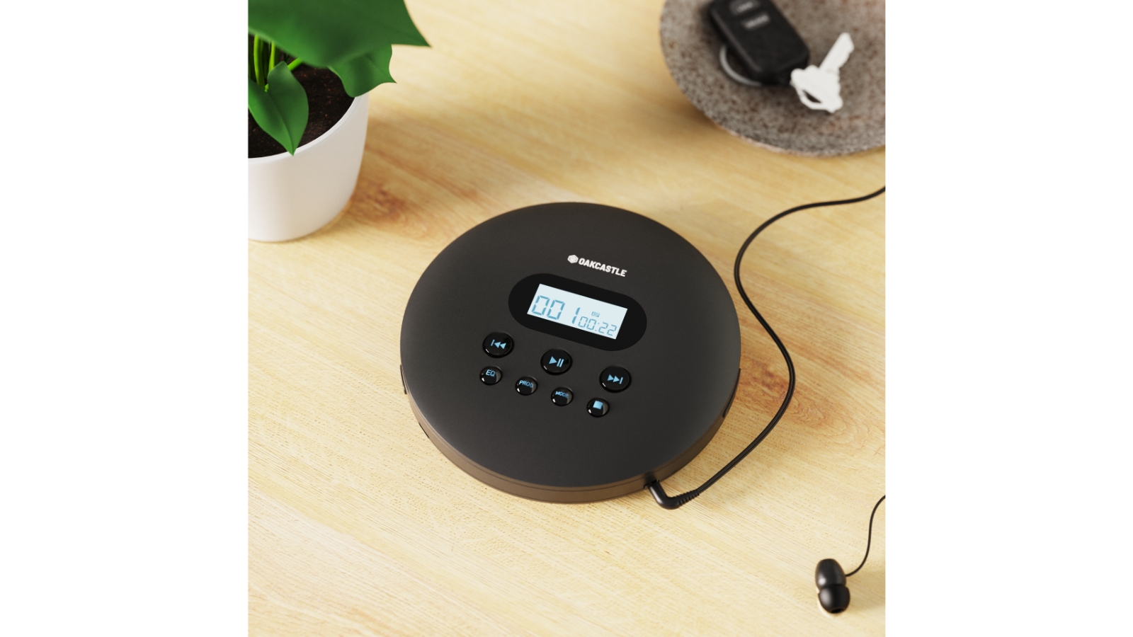 Majority Oakcastle CD100 Bluetooth Portable CD Player - Black | Harvey ...