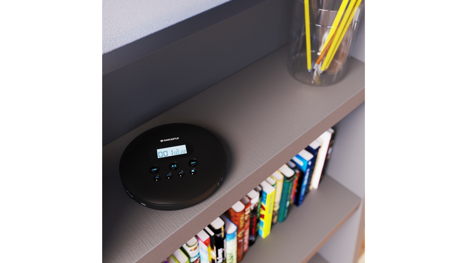 Majority Oakcastle CD100 Bluetooth Portable CD Player - Black | Harvey ...