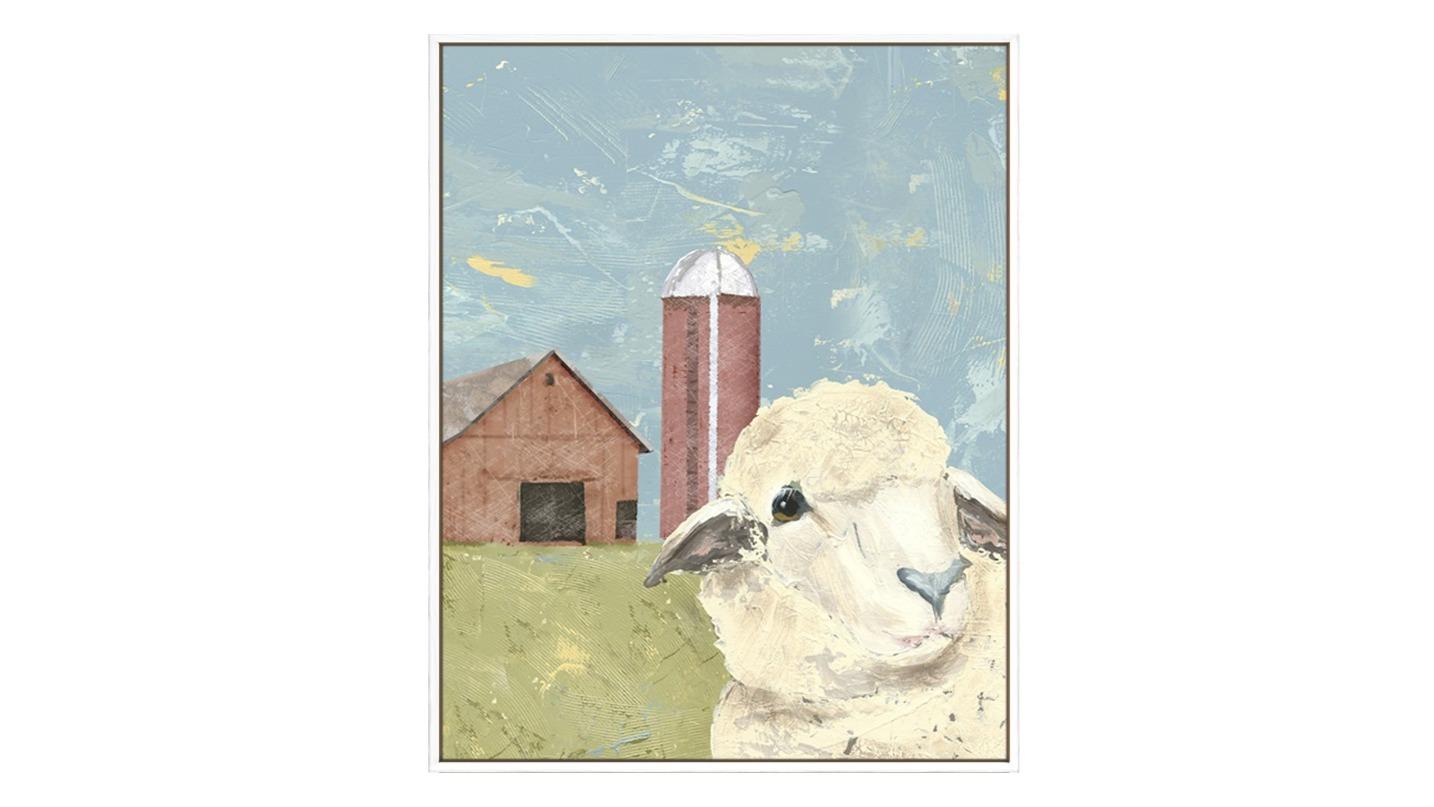 La Grolla My Farm Friends I White Gallery Wall Art - 103 x 83cm ...