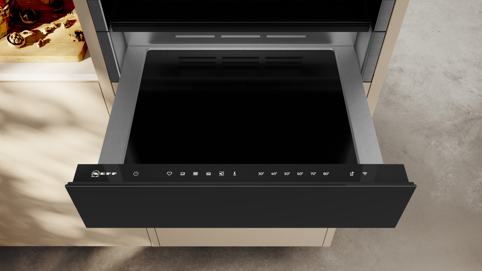 Neff N70 Built-in Warming Drawer - Graphite Grey | Harvey Norman