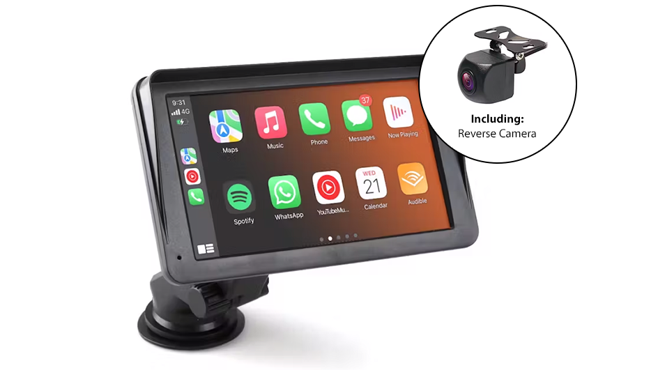 Navig8r 7-inch Portable CarPlay/Android Auto Touchscreen Display ...