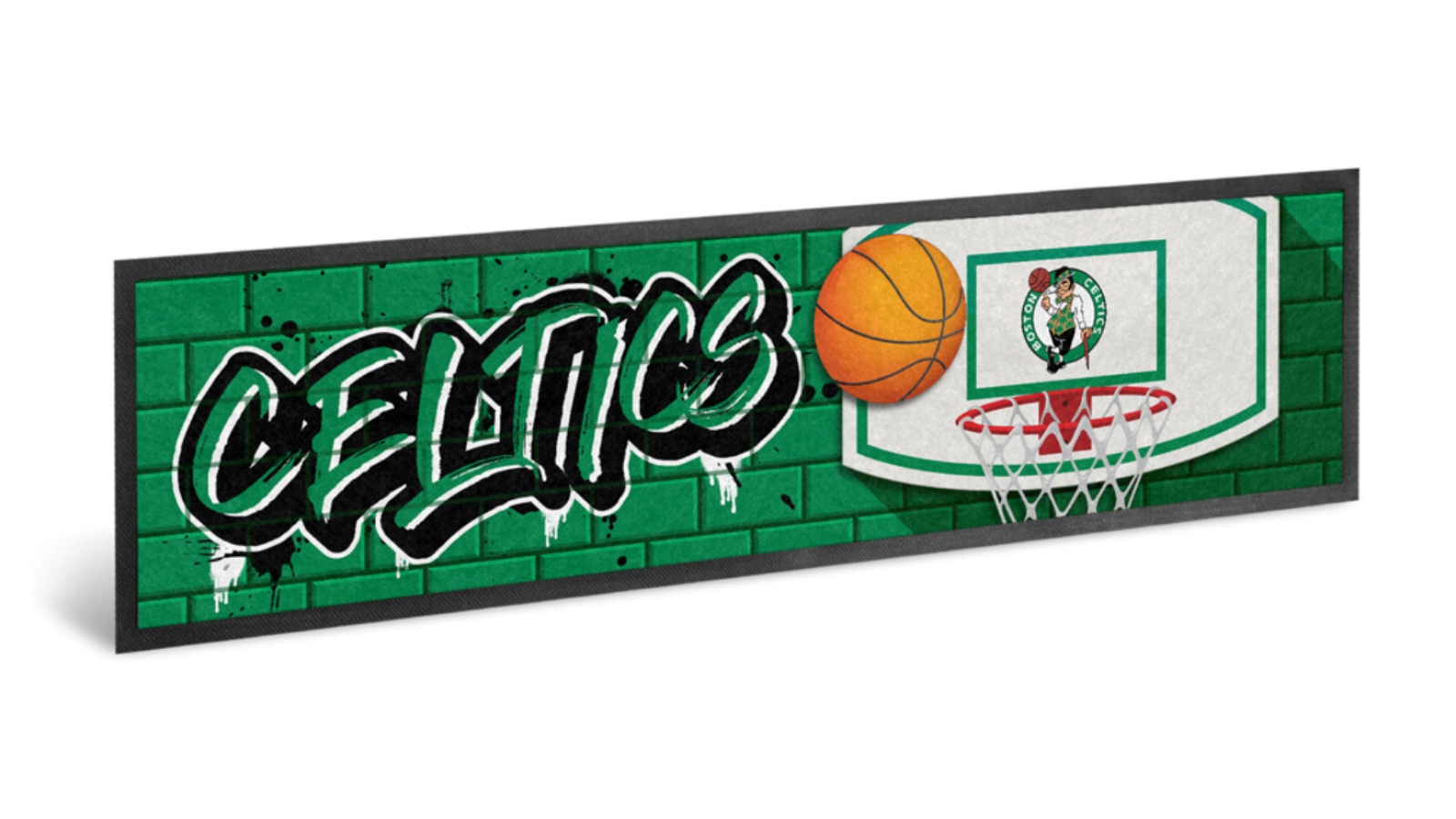 NBA Boston Celtics Basketball Bar Runner Mat | Harvey Norman