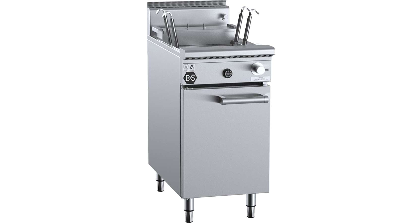 B+S Black Natural Gas Noodle Cooker with 4 Round Basket + 1 Pot ...