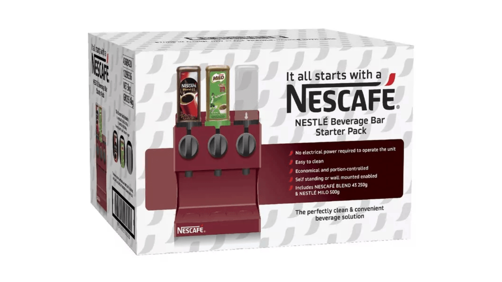 Nescafe Cafe Bar Beverage Dispenser Starter Pack | Harvey Norman