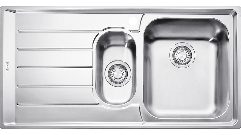 Franke Neptune 1 & 1/4 Bowl Sink with Verona Non Pull-Out Tap - Right ...