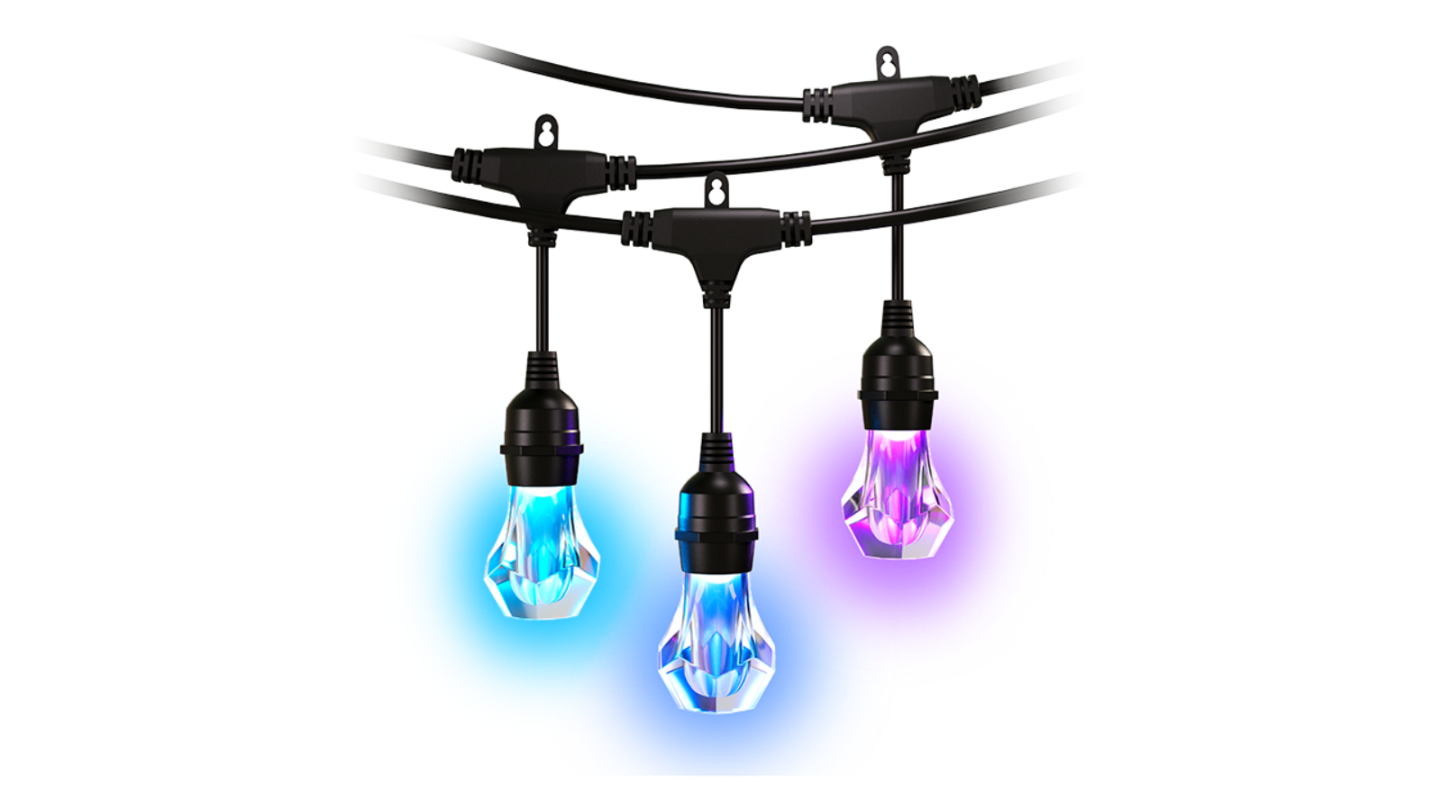 Nanoleaf Multi-Colour Outdoor Matter Smart String Light Kit - 15metre ...