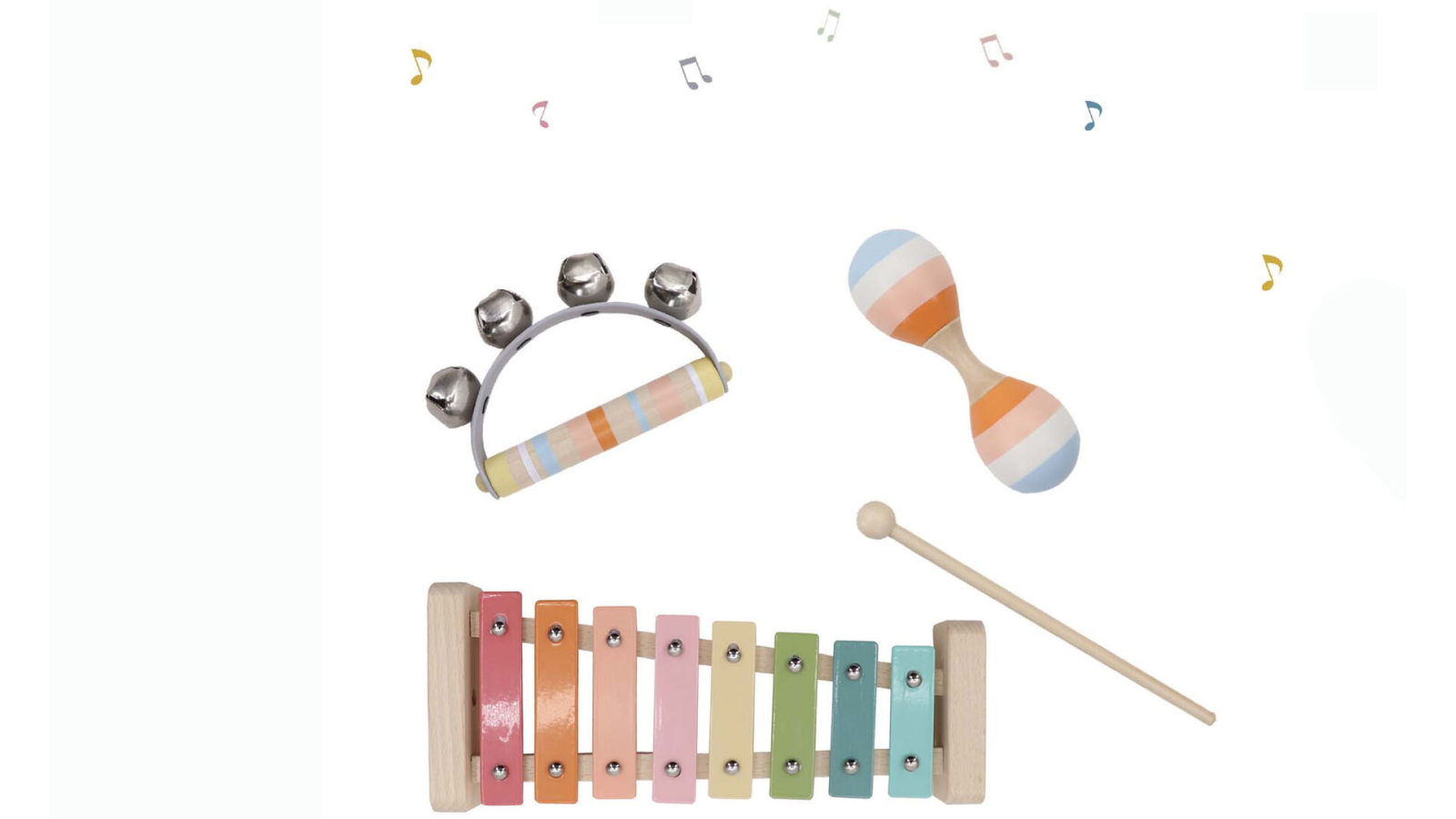 Kaper Kidz 3-Piece Wooden Xylophone Music Set - Orange | Harvey Norman