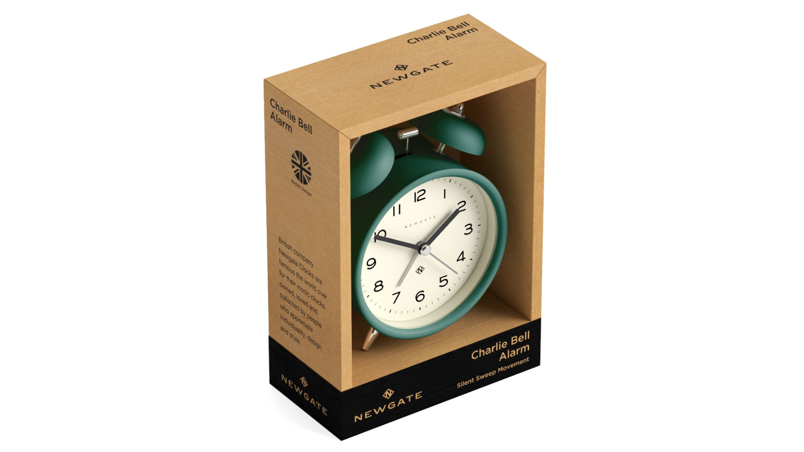 Newgate Green Charlie Bell Alarm Clock | Harvey Norman