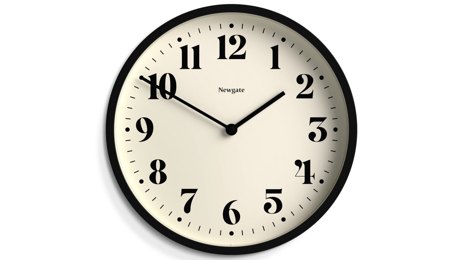 Newgate Number Four Wall Clock - Matte Black | Harvey Norman