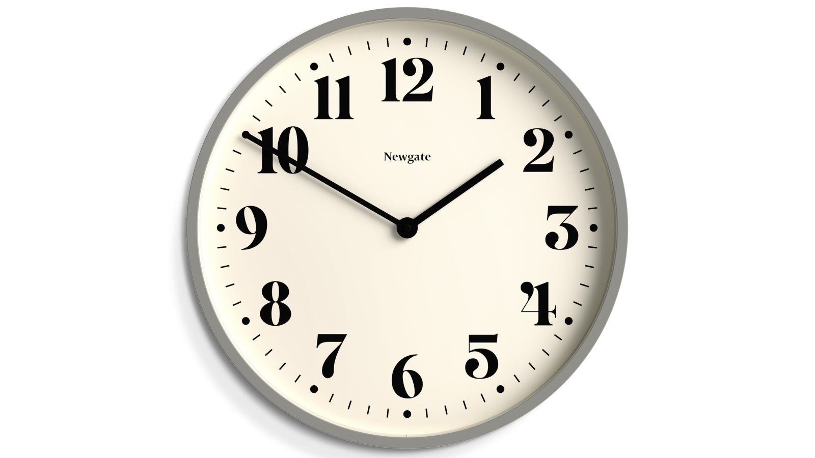 Newgate Number Two Wall Clock - Posh Grey | Harvey Norman