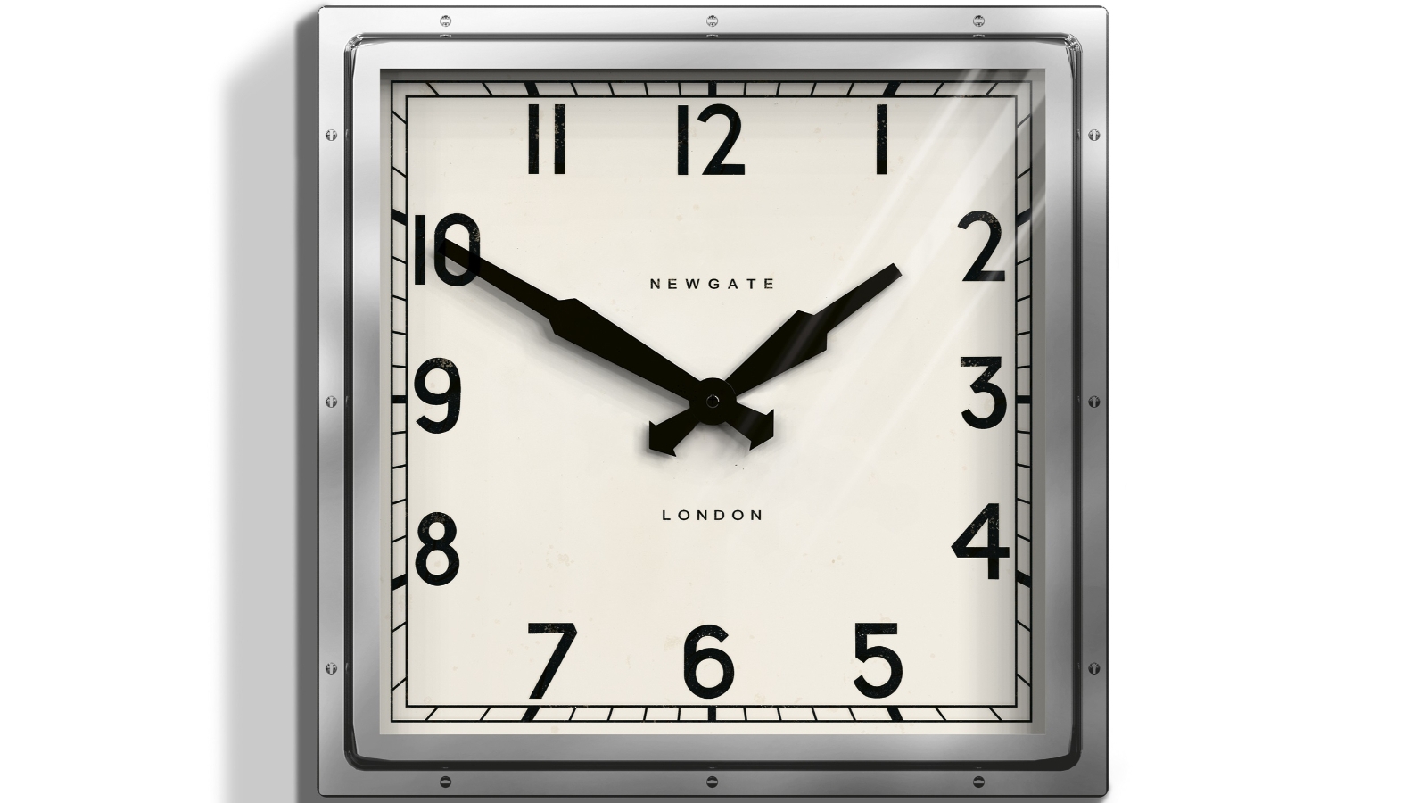 Newgate Chrome Quad Clock | Harvey Norman