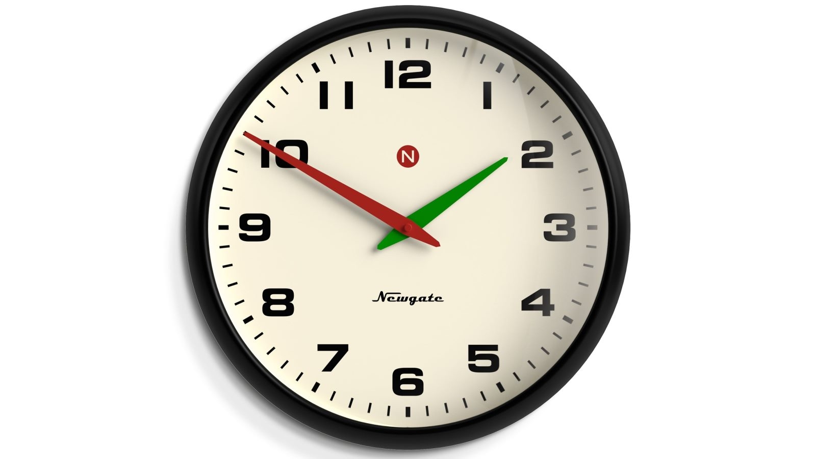 Newgate Superstore Alpha Dial Wall Clock - Black | Harvey Norman